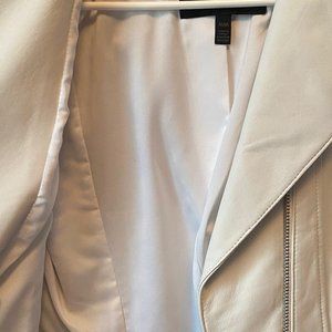 Club Monaco | Jackets & Coats | Club Monaco White Leather Jacket | Poshmark